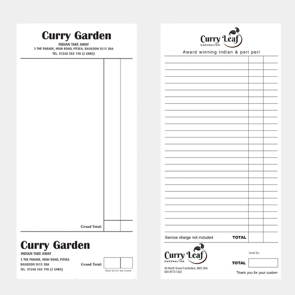 Restaurant Order Pads | mrprinters