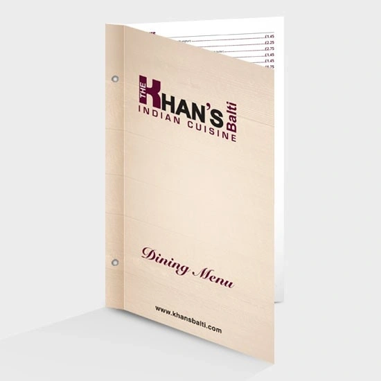 Metal Stud Restaurant Menus | mrprinters